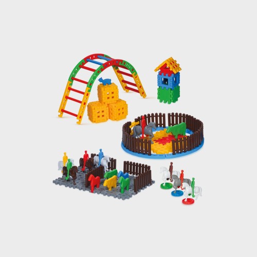 Rodeo – Construction Blocks – 132 Pieces - Marioinex
